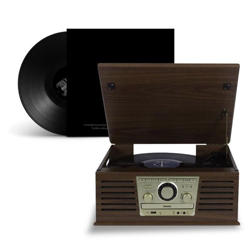 Radio Vintage CD Toca Discos Vinil FM USB Bluetooth - MadeiraMadeira